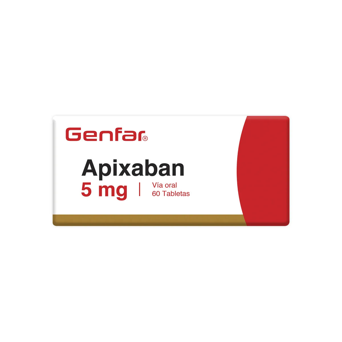 Apixaban 5mg Genfar Caja x 60 Tabletas – Droguerías Multifarma