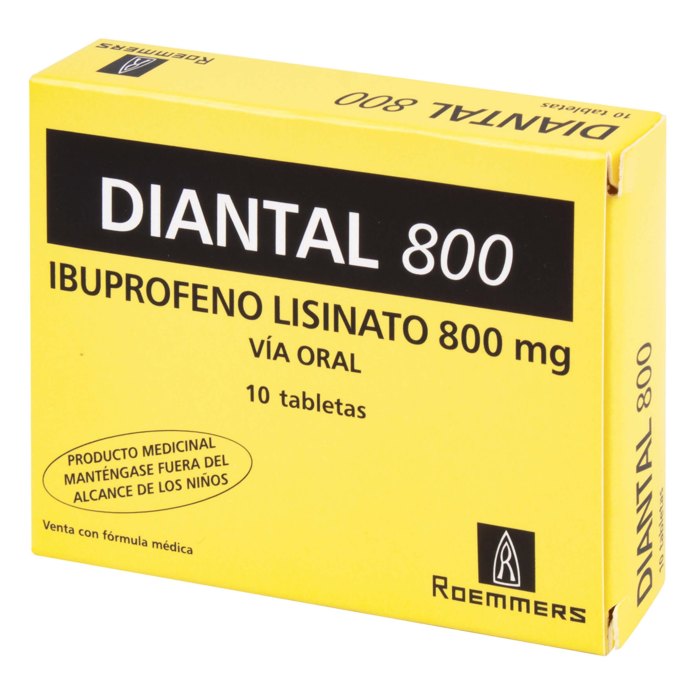 Diantal 800 Mg 10 Tabletas (Ibuprofeno) – Droguerías Multifarma
