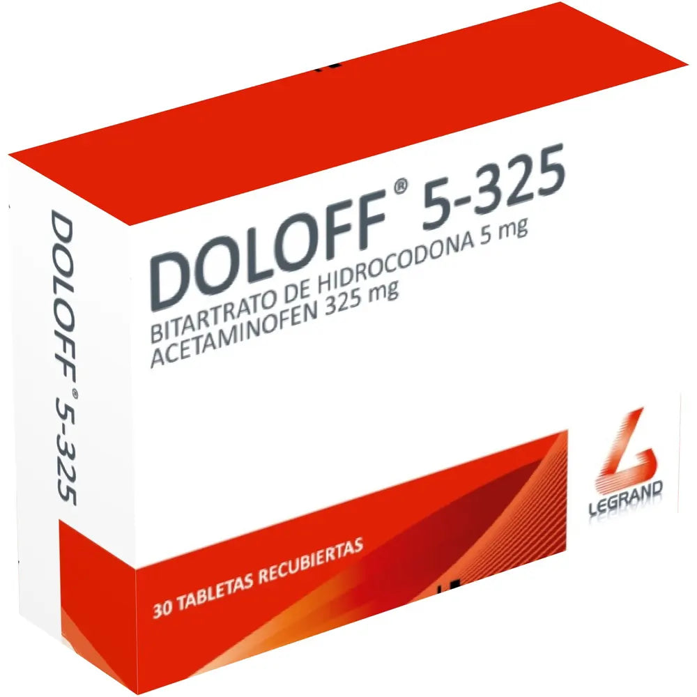 Doloff 5-325 Caja X 30 Tab (Acetaminofen - Hidrocodona) – Droguerías ...