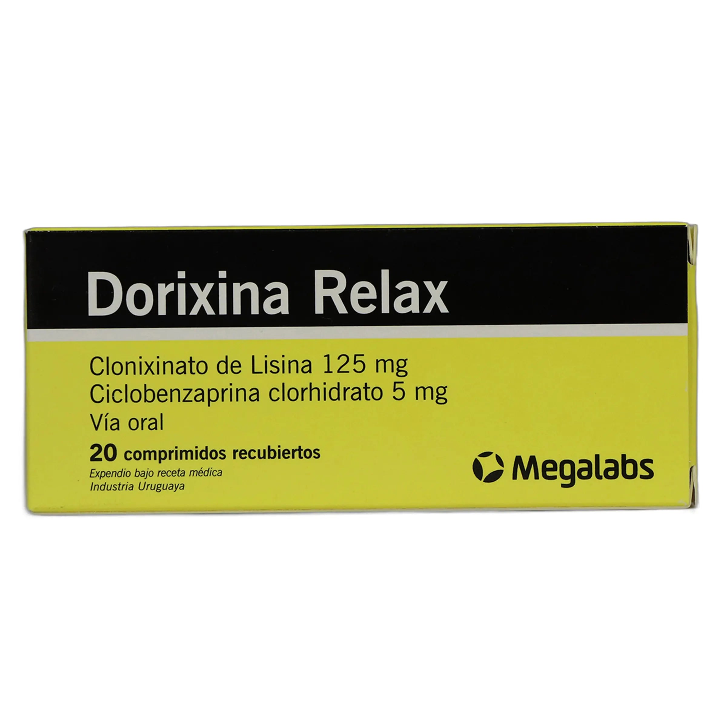 Dorixina Relax Comp Caja X 20 Tab (Clonixinato De Lisina - Ciclobenzap ...