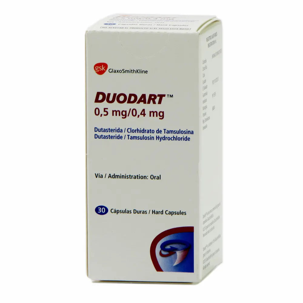 Duodart 0.5 / 0.4Mg Frasco X 30 Tab (Dutasterida - Tamsulosina ...