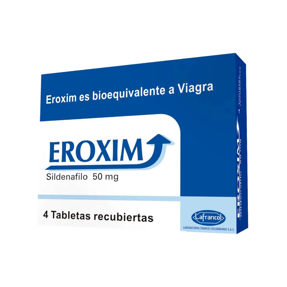 Eroxim 50 Mg Caja X 4.00 Tab (Sildenafil) – Droguerías Multifarma