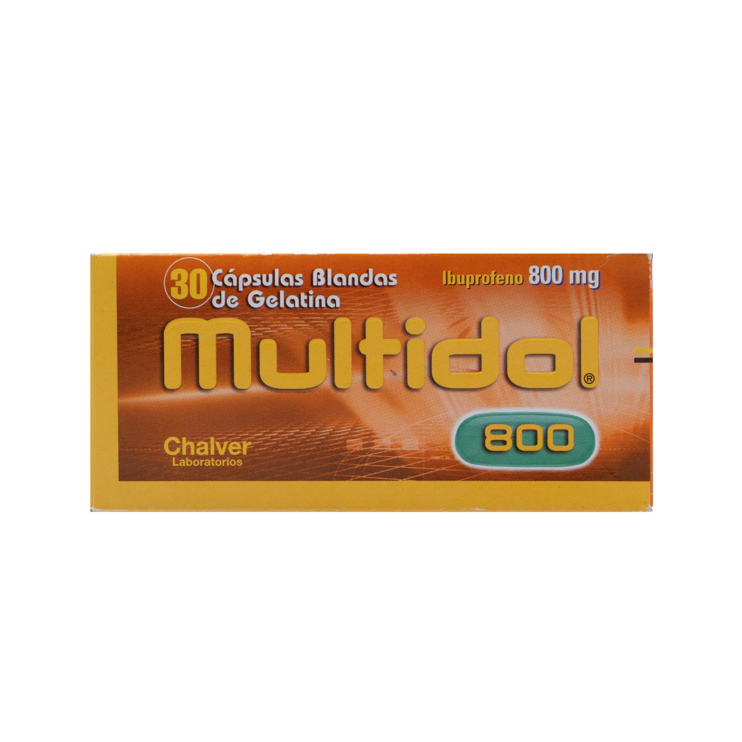 Sobre x 10 Capsula Blanda Multidol 800 (Ibuprofeno) – Droguerías Multifarma