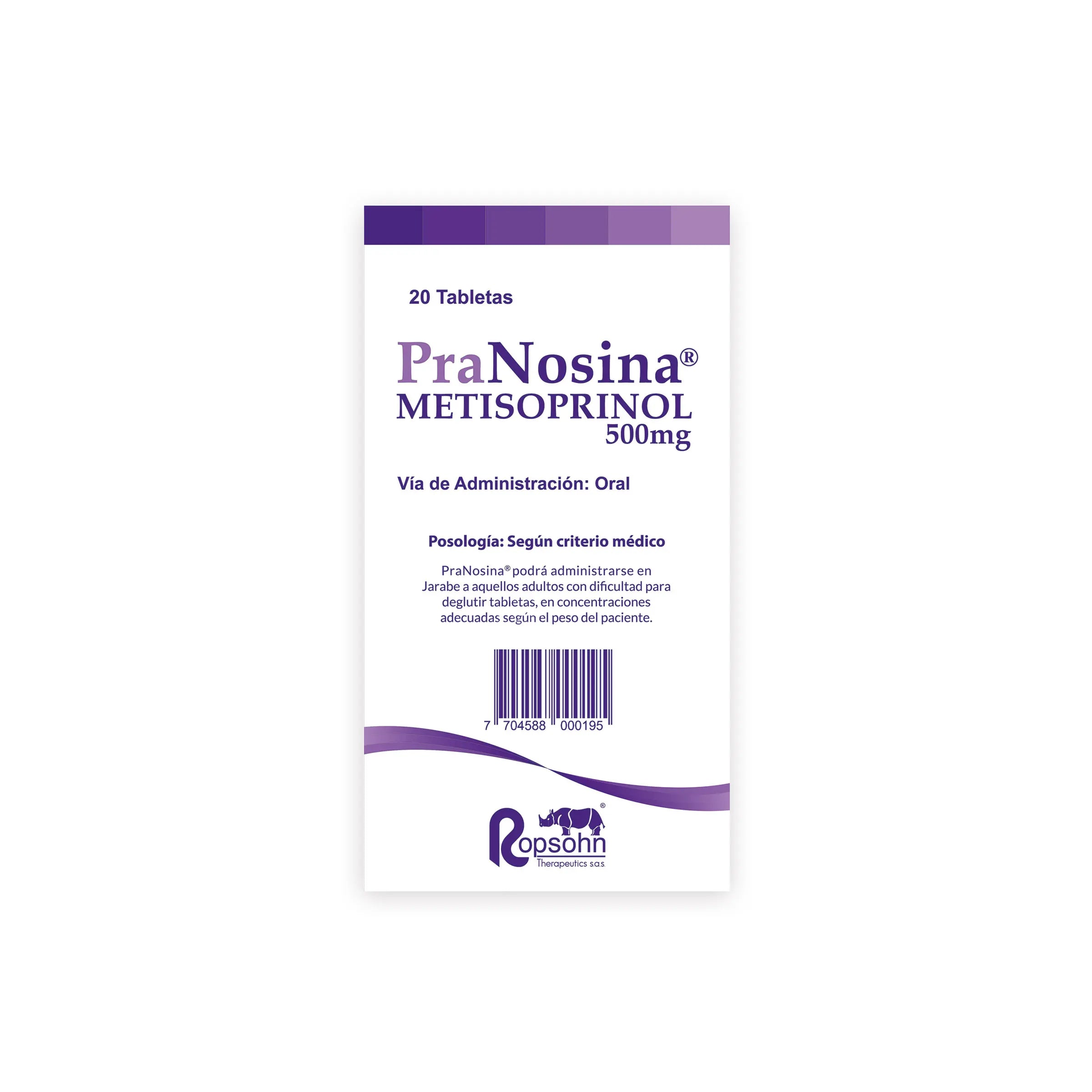 Pranosina 500 Mg Caja X 20 Tab (Methisoprinol) – Droguerías Multifarma