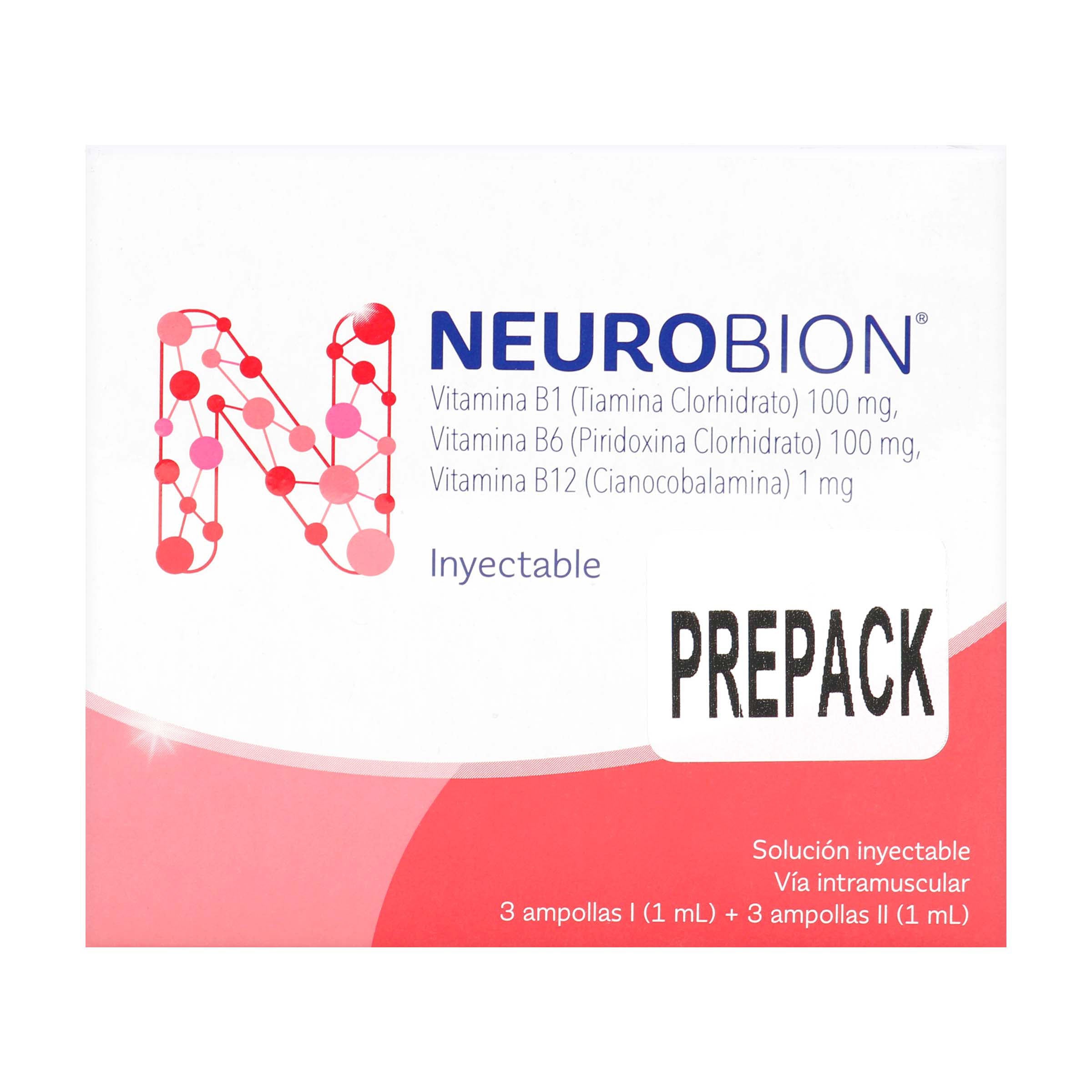 Prepack Neurobion 3 Ampollas 2X3 (Vitamina B1) – Droguerías Multifarma