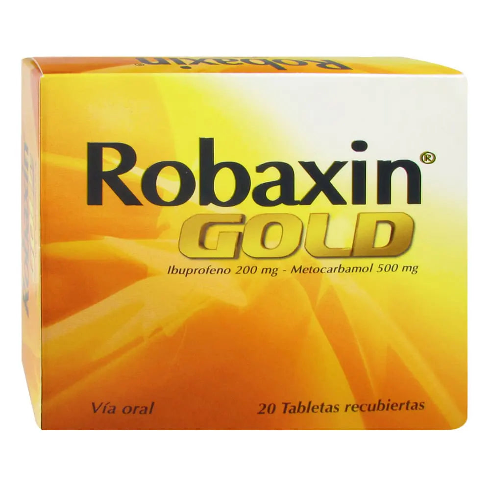 Robaxin Gold Caja X 20 Tab (Ibuprofeno - Metocarbamol) – Droguerías ...