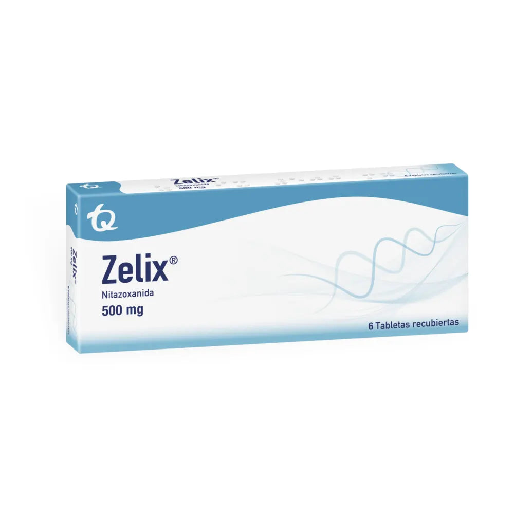 Zelix 500 Mg Caja X 6 Tab (Nitazoxanida) – Droguerías Multifarma